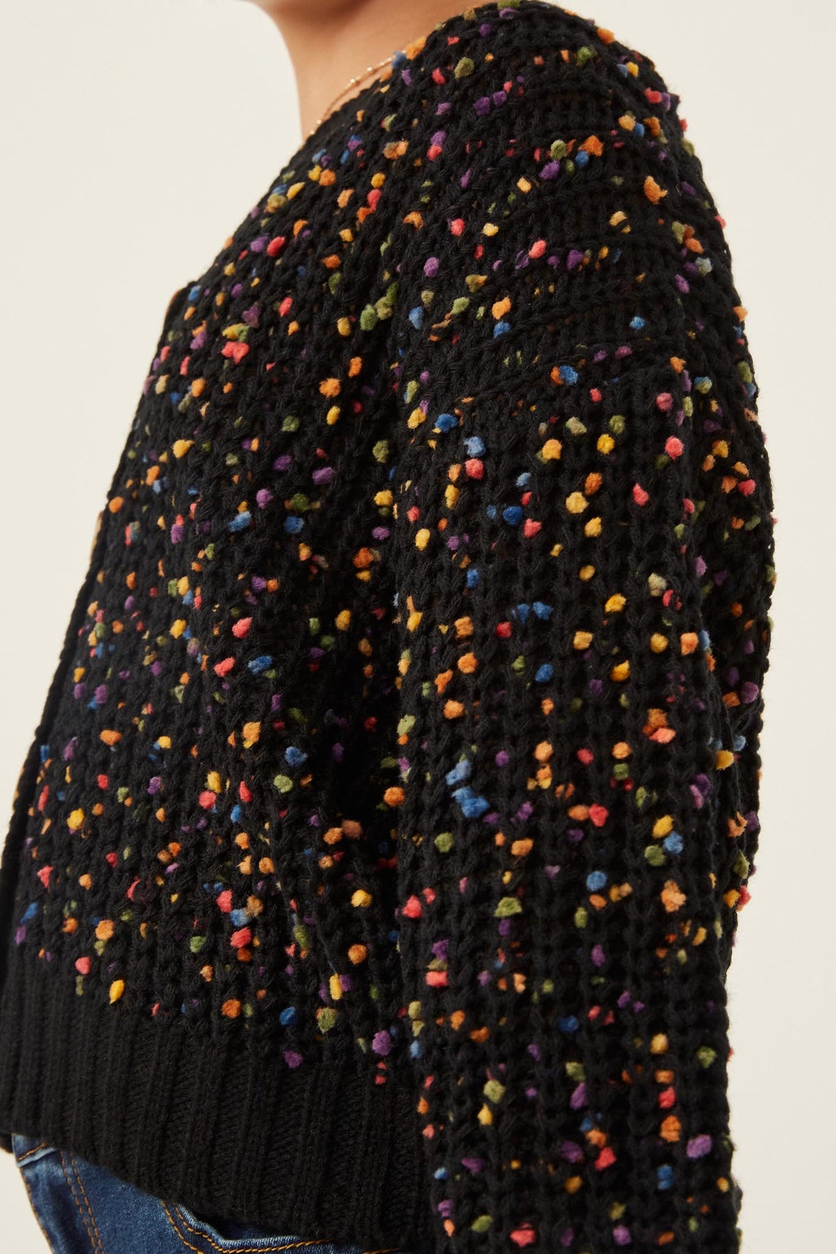 Girls Confetti Knit Buttoned Cardigan | Cute Girls' Clothes – Hayden Girls