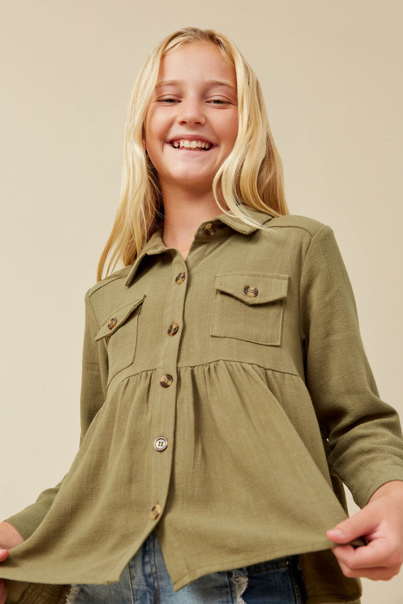 Girl Button Up Shirt | Cute Girls' Clothes – Hayden Girls