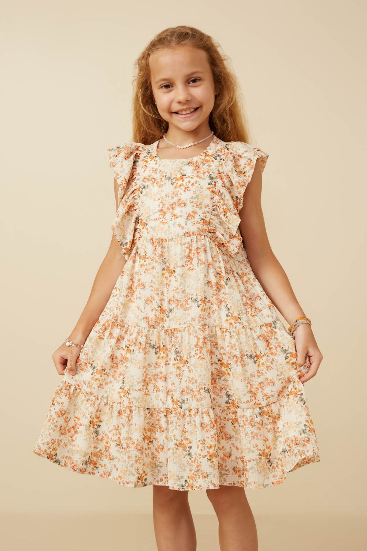 Girls Floral Ruffled Dress | Cute Girls' Clothes – Hayden Girls