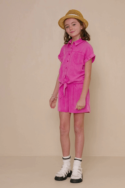 Girls Garment Dyed Shirt | Cute Girls' Clothes – Hayden Girls